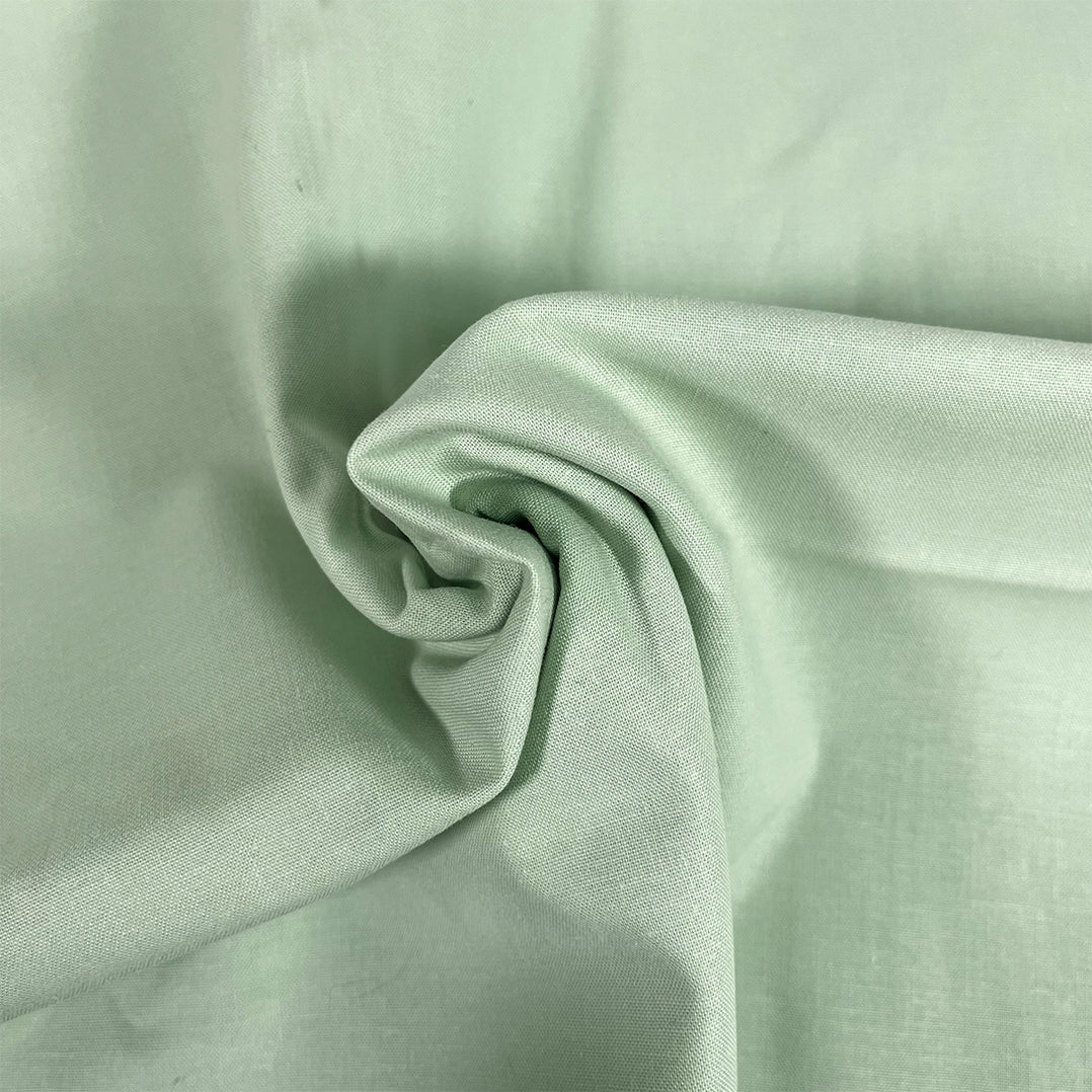 Premium Organic Cotton Solid Fabric, Pale Green — jaycotts.co.uk ...
