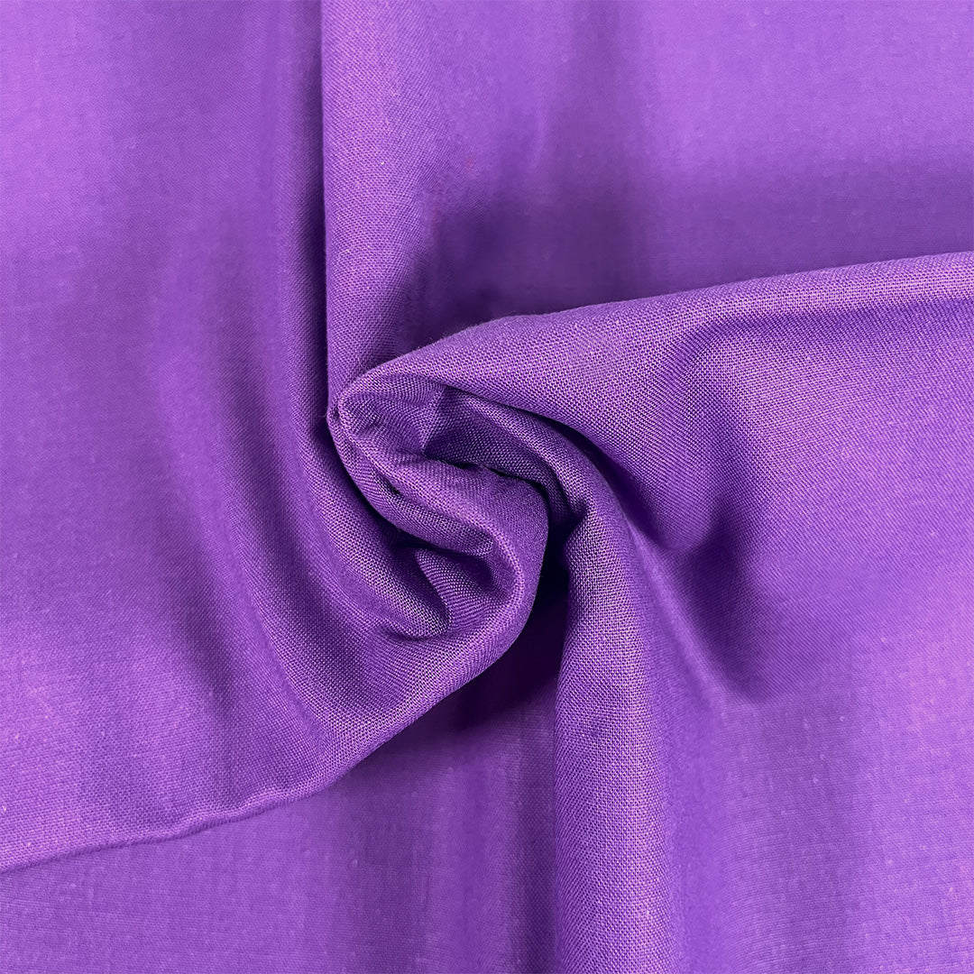 Premium Organic Cotton Solid Fabric, Purple — jaycotts.co.uk - Sewing ...