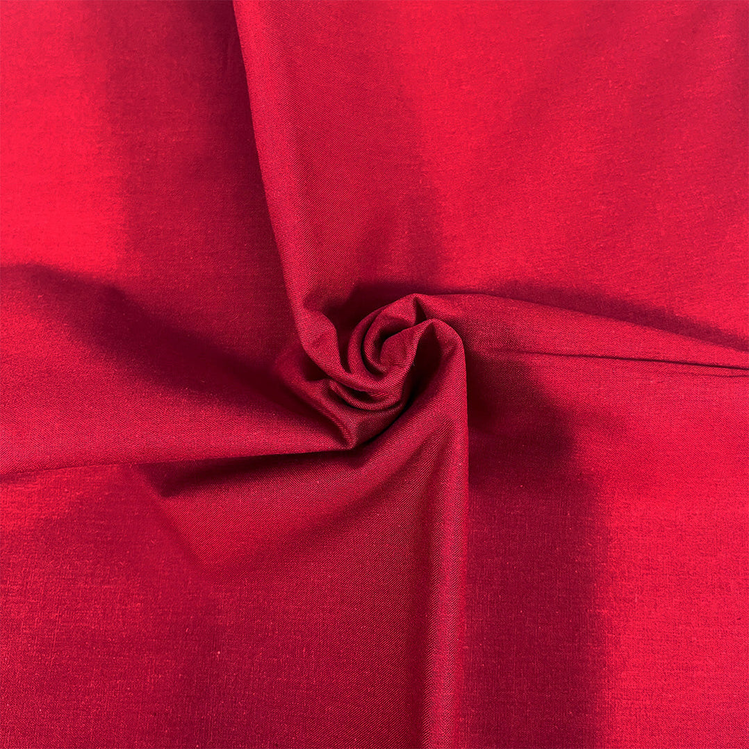 Premium Organic Cotton Solid Fabric, Ruby Red — jaycotts.co.uk - Sewing ...