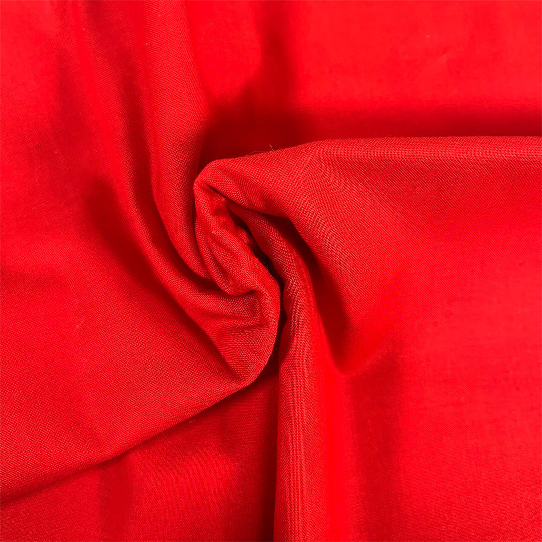 Premium Organic Cotton Solid Fabric, Red — jaycotts.co.uk - Sewing Supplies