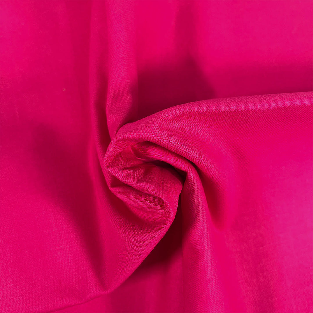 Premium Organic Cotton Solid Fabric, Hot Pink — jaycotts.co.uk - Sewing ...