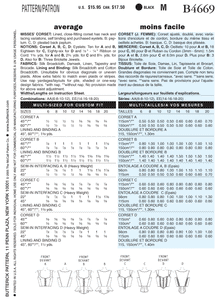 Butterick Pattern: B4669 Misses' Corset — jaycotts.co.uk - Sewing Supplies