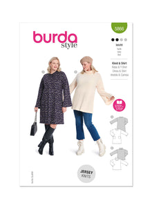 Burda Style Sewing Pattern 5866 Misses' Dress & Top — jaycotts.co.uk ...