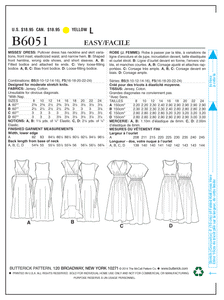 Butterick Pattern: B6051 Misses' Dress | Easy — jaycotts.co.uk - Sewing ...