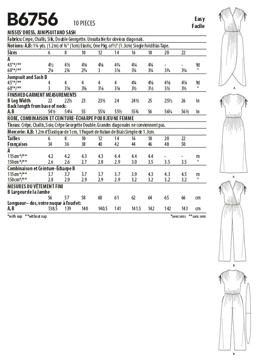 Butterick B6756 Dress Pattern — jaycotts.co.uk - Sewing Supplies