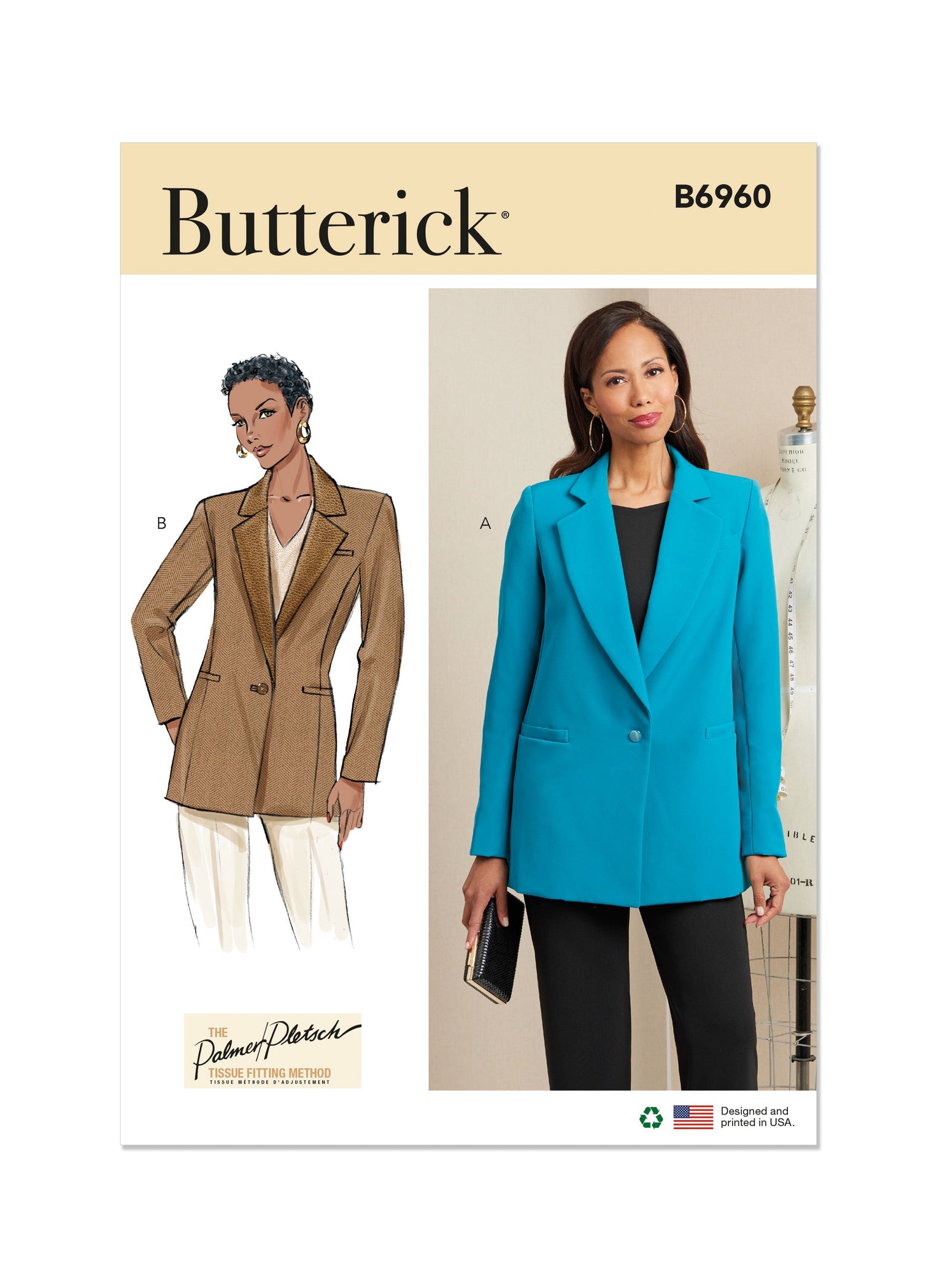 Butterick sewing pattern 6960 Jackets — jaycotts.co.uk - Sewing Supplies