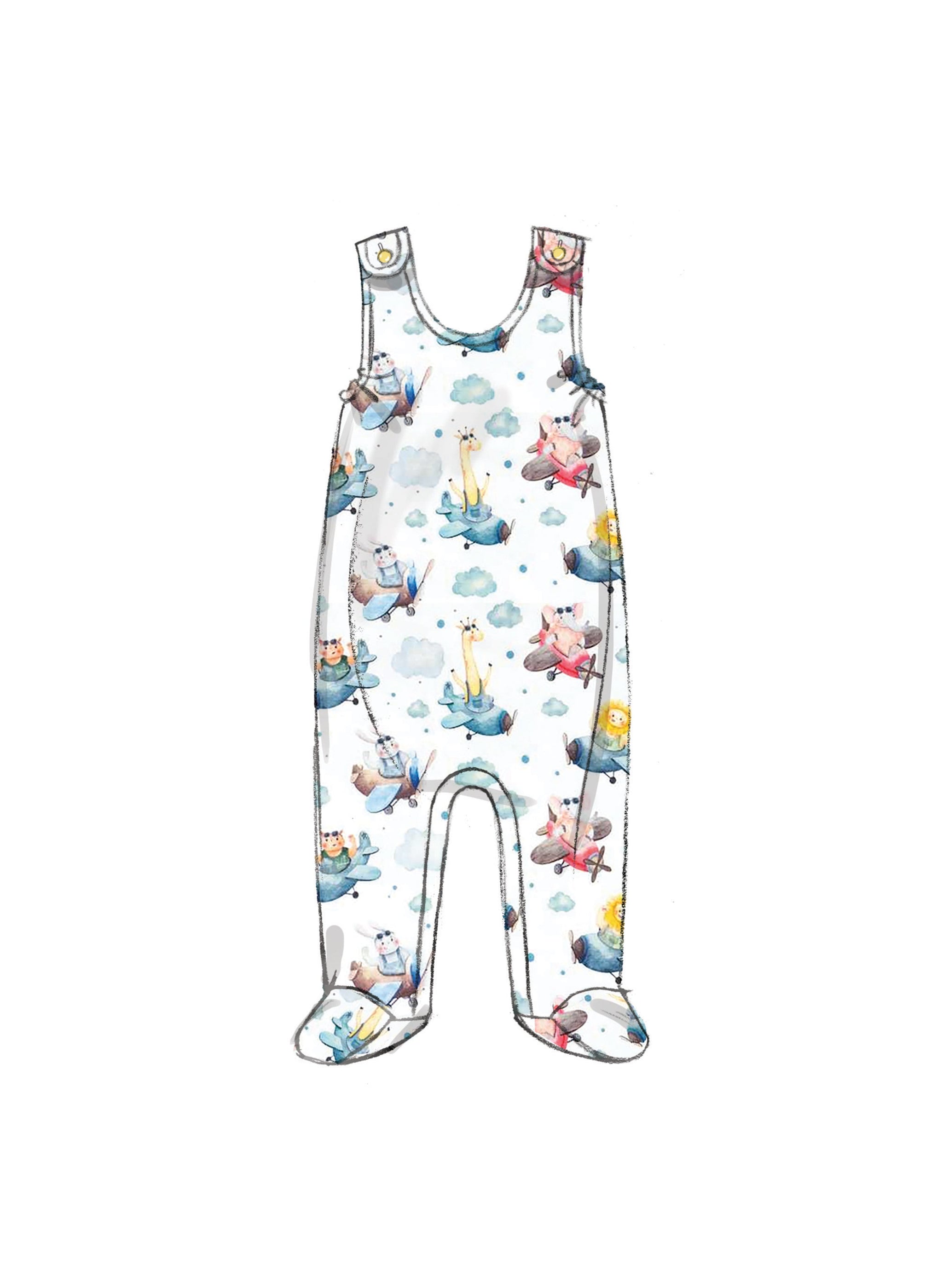 Butterick sewing pattern 6970 Infants' Jacket, Tops, Dress, Rompers ...