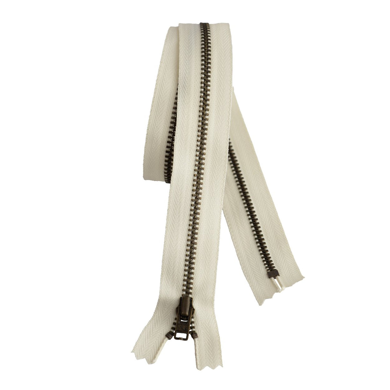 YKK Metal Dress Zip | antique brass teeth — jaycotts.co.uk - Sewing ...