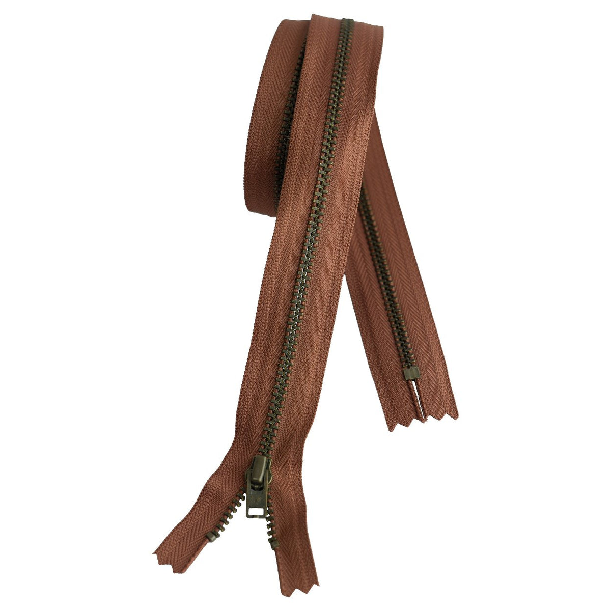 YKK Metal Dress Zip | antique brass teeth — jaycotts.co.uk - Sewing ...