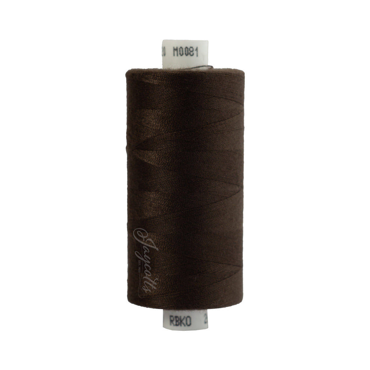 Moon Thread Dark Brown 1000 yard reels 99p from Jaycotts Sewing ...