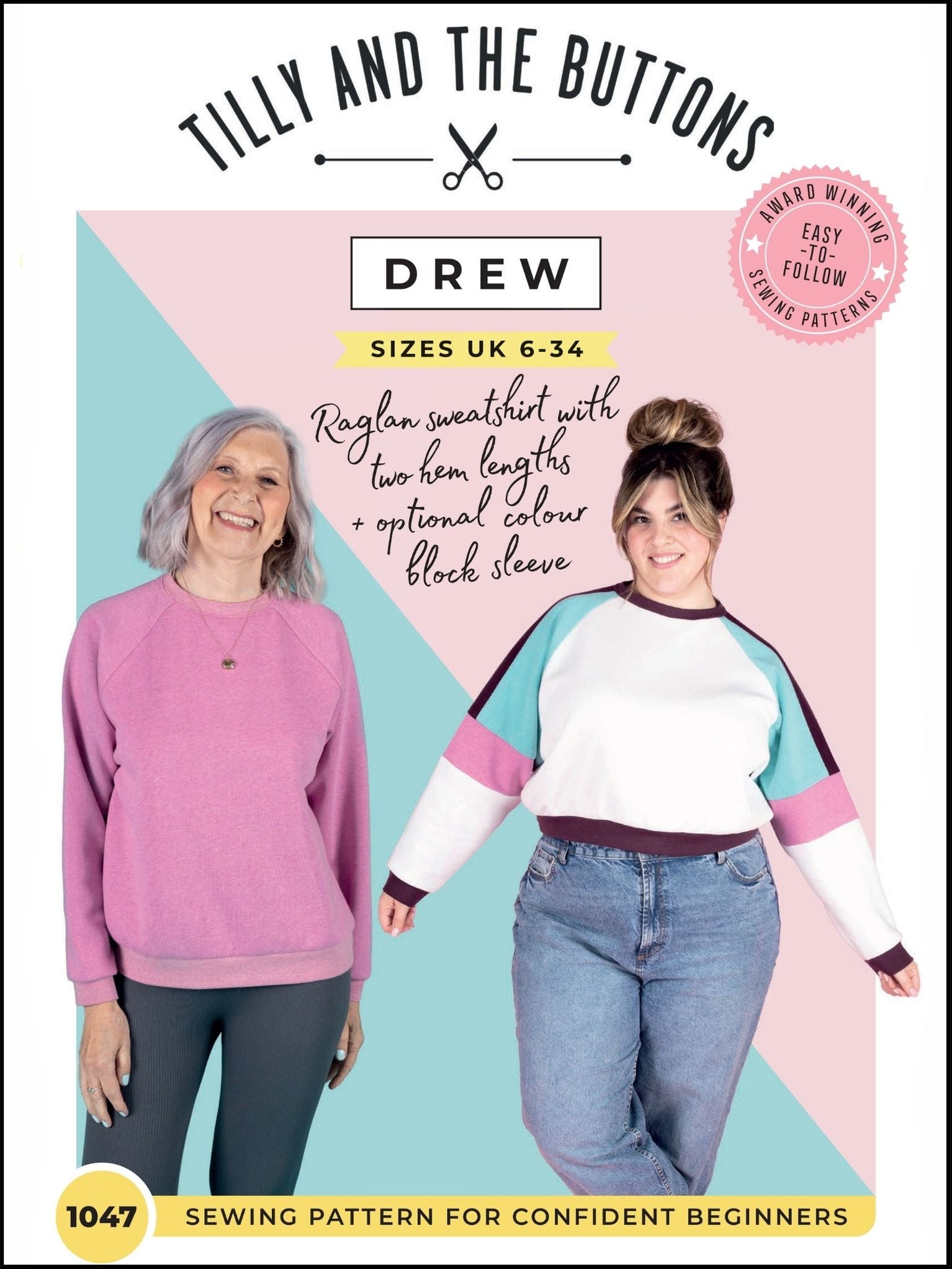 Tilly and The Buttons Drew Sweatshirt Pattern — jaycotts.co.uk - Sewing ...