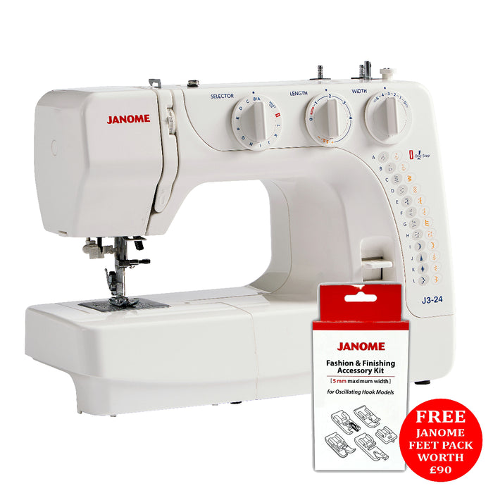 Janome J3-24 Sewing Machine — jaycotts.co.uk - Sewing Supplies