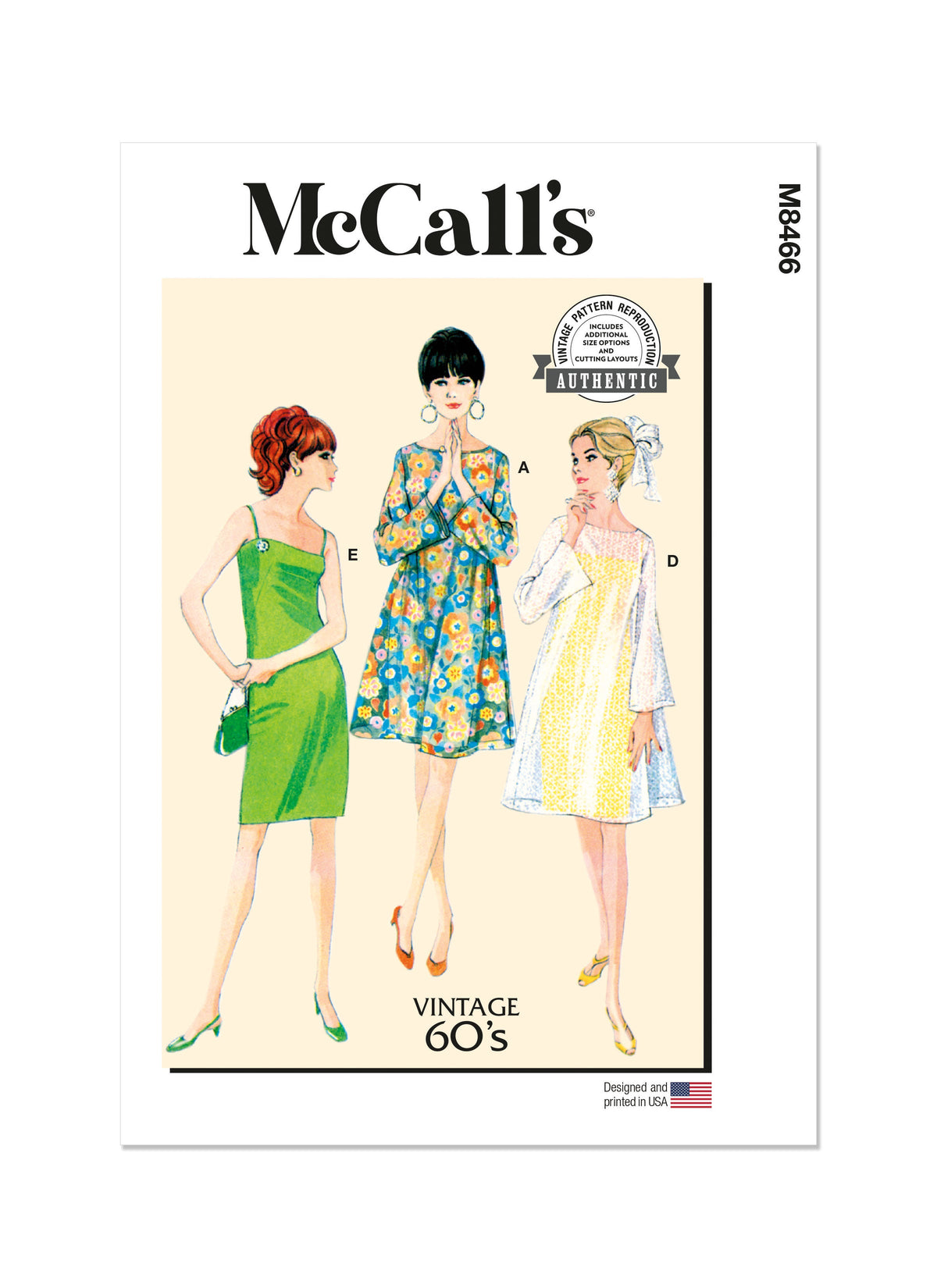 McCall's M8466 Misses' Slip Dress and Sheer Overdress sewing pattern ...