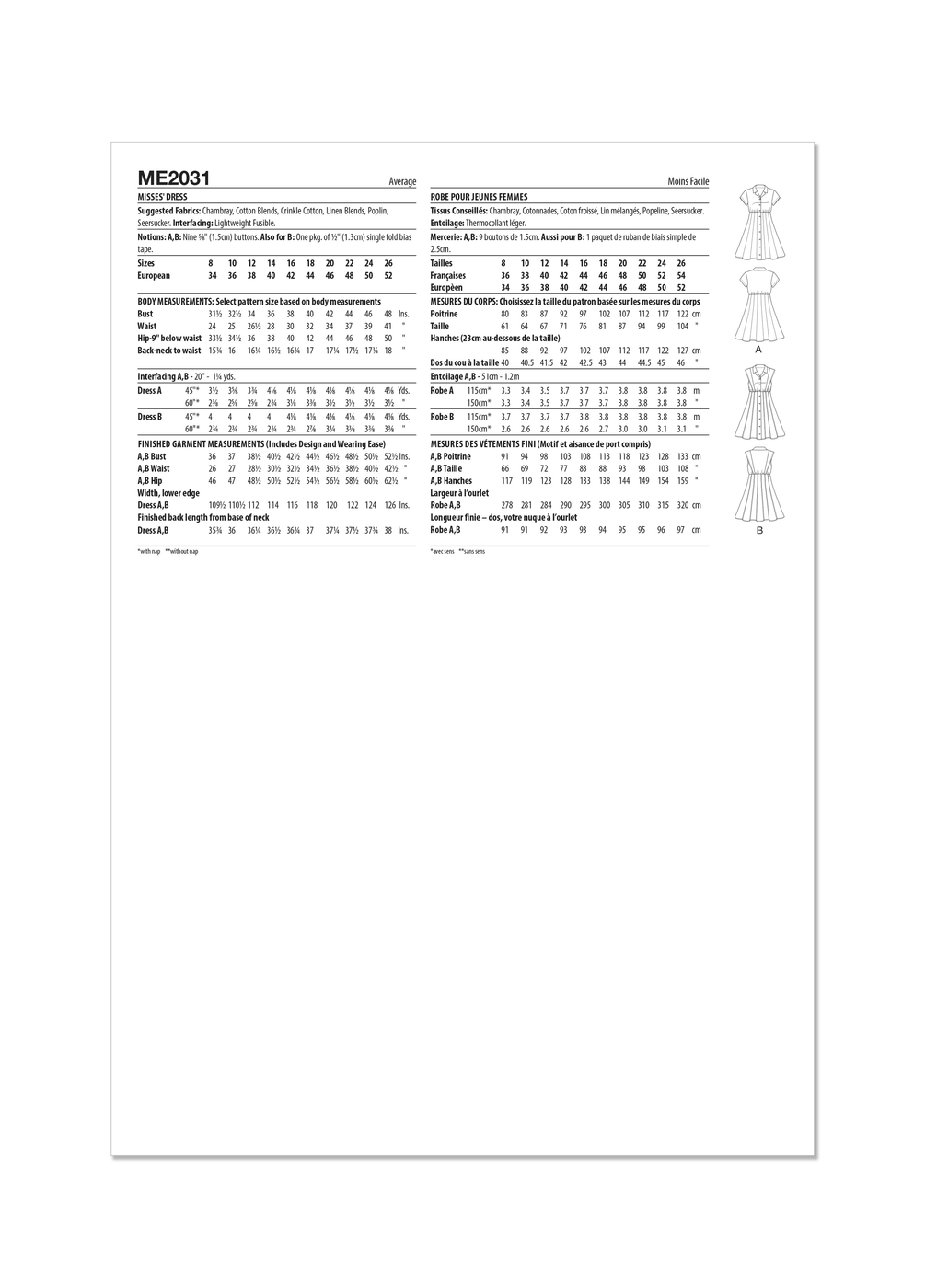 Know Me 2031 Misses' Dresses Sewing Pattern from Jaycotts — jaycotts.co ...