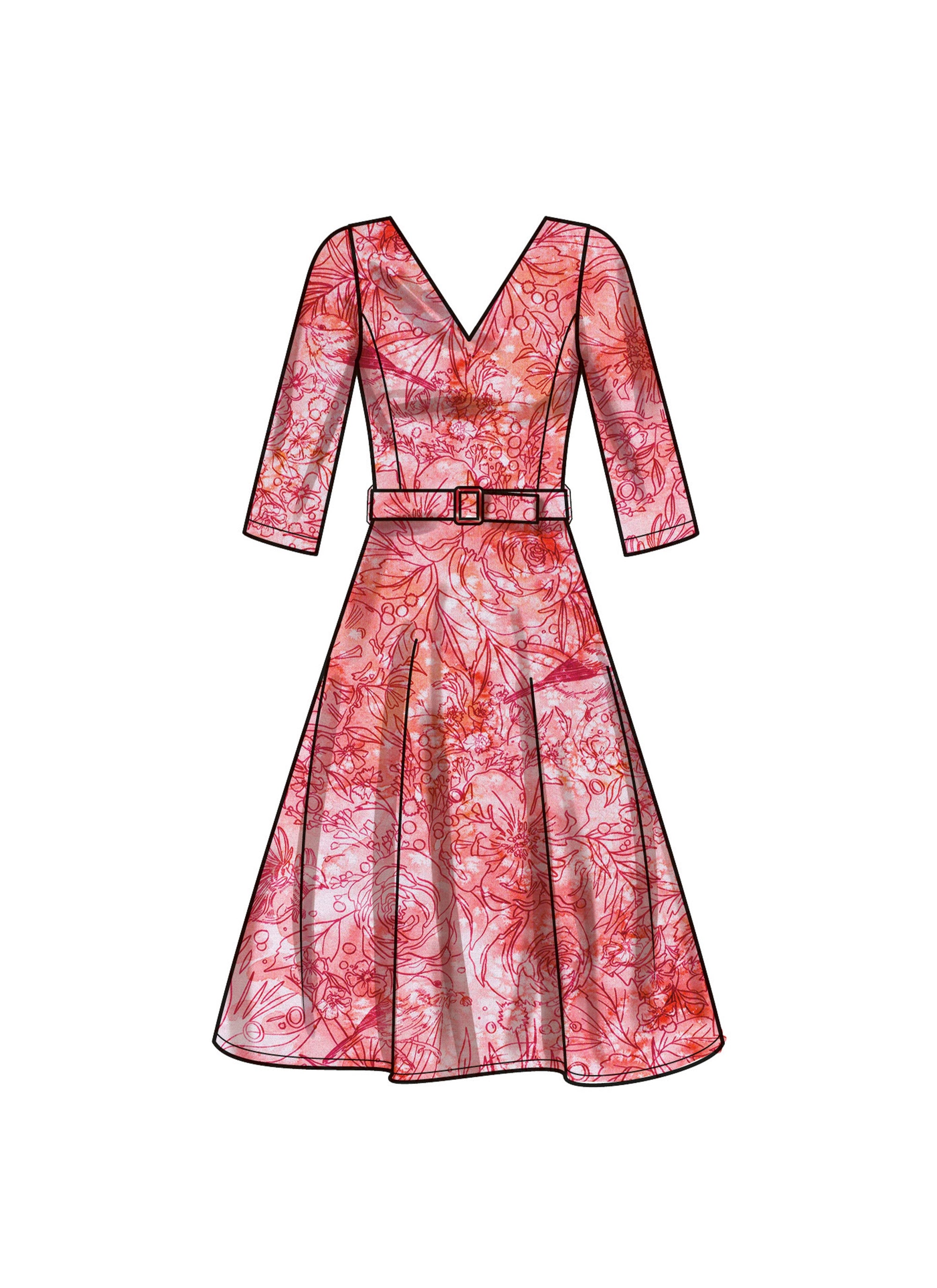 New Look sewing pattern 6748 Misses' Dress With Sleeve Variations ...