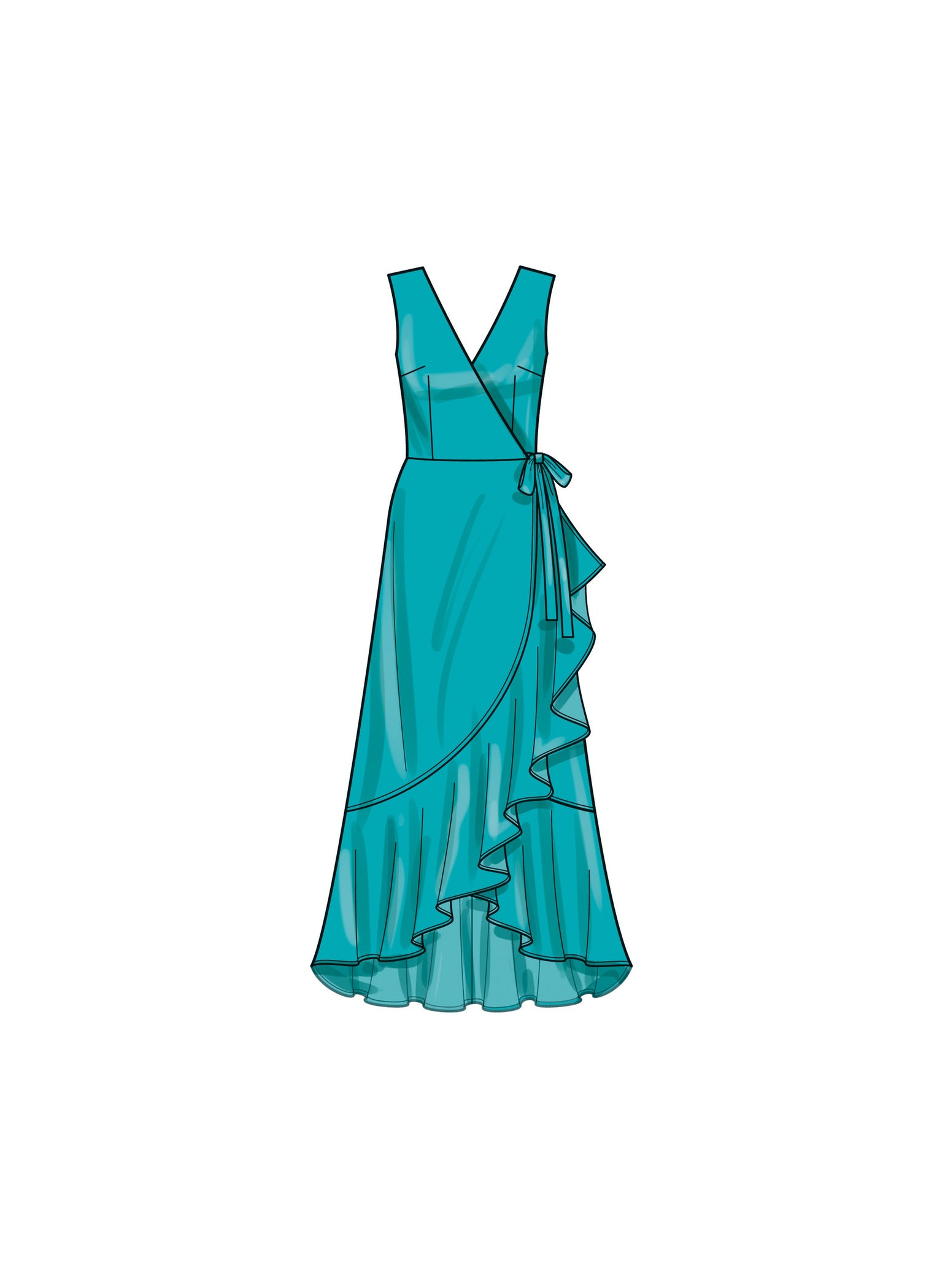 New Look sewing pattern 6750 Misses' Wrap Dress With Length and Sleeve ...