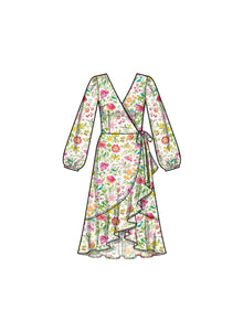 New Look sewing pattern 6750 Misses' Wrap Dress With Length and Sleeve ...