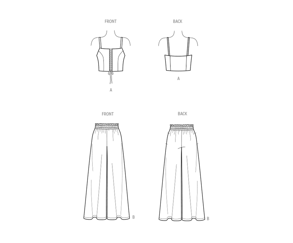 New Look 6779 Bra Top and Pants Multi Size Sewing pattern — jaycotts.co ...