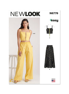 New Look 6779 Bra Top and Pants Multi Size Sewing pattern — jaycotts.co ...
