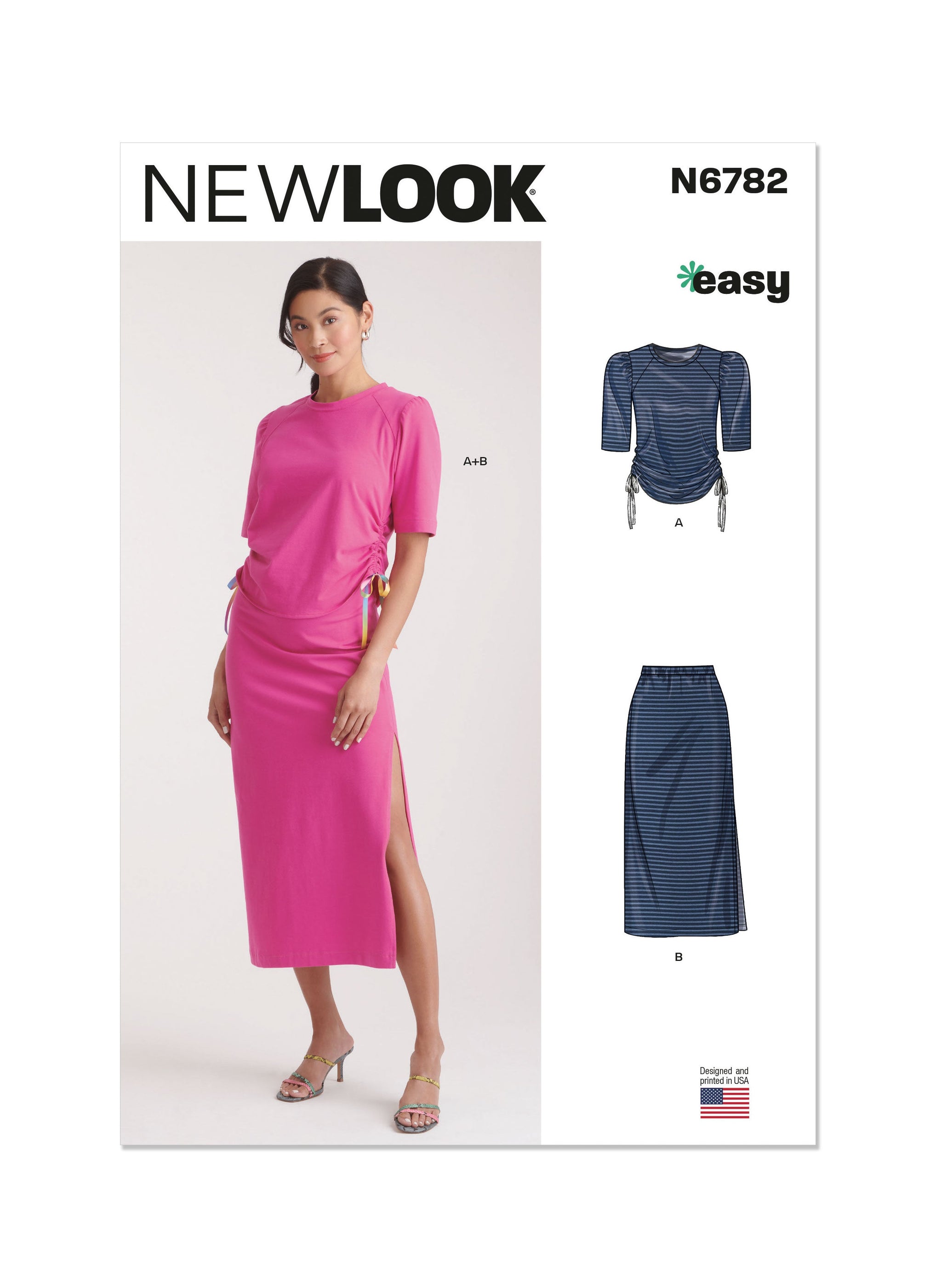 New Look 6782 Knit Top and Skirt Multi Size Sewing pattern — jaycotts ...