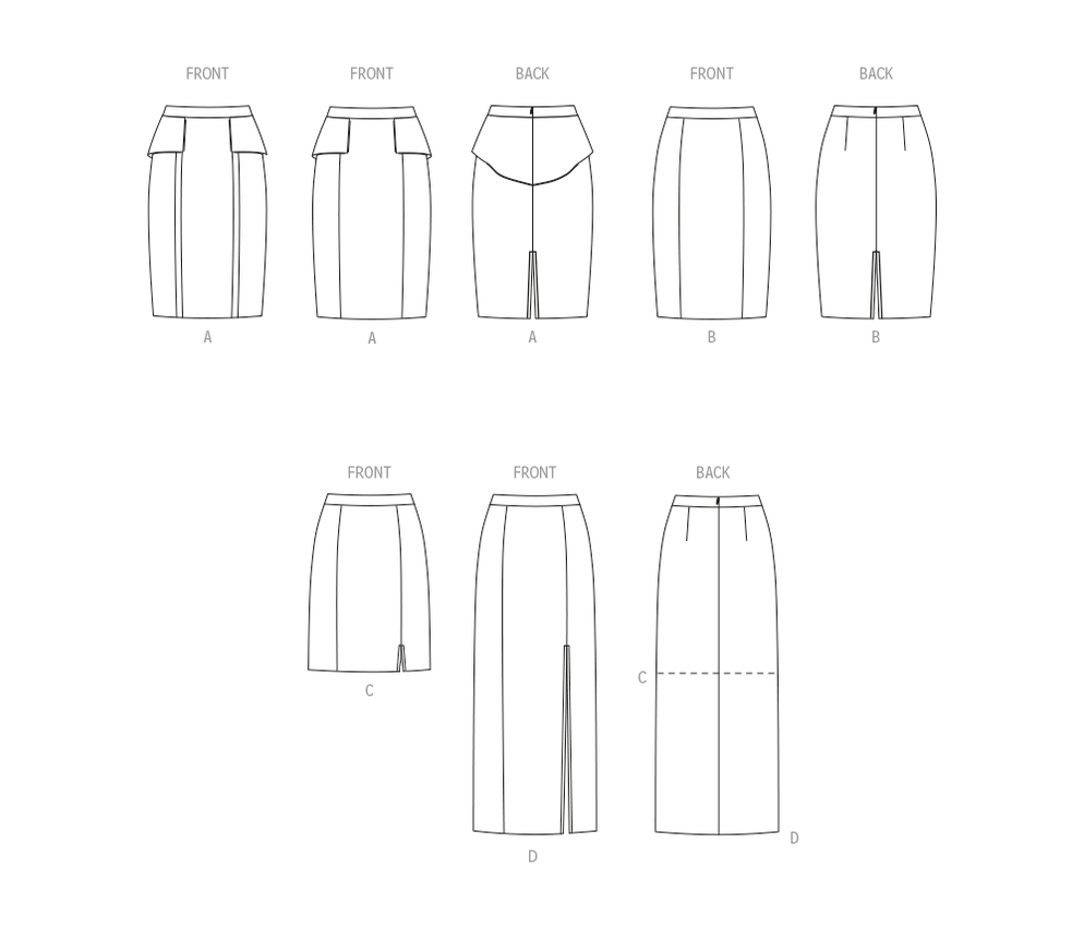 New Look 6792 Misses' Skirts sewing pattern — jaycotts.co.uk - Sewing ...