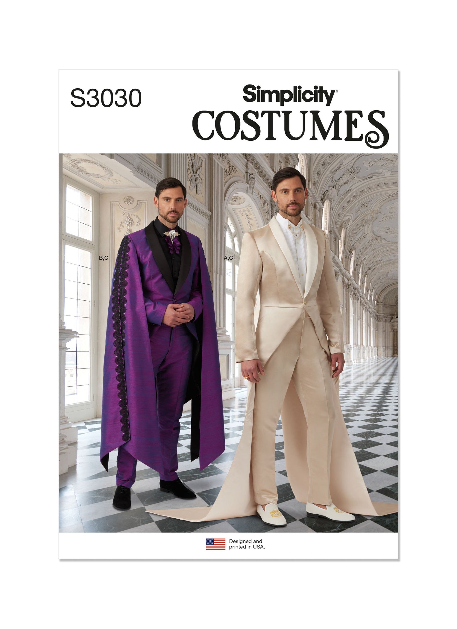 Simplicity S3030 Men's Costume Suits sewing pattern — jaycotts.co.uk ...