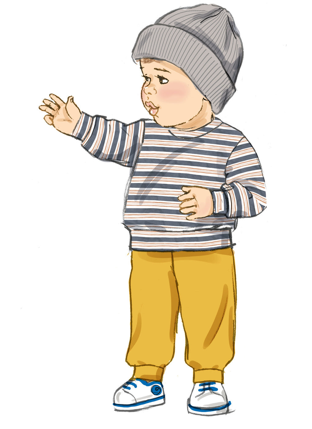 Simplicity 9720 Sewing pattern Babies' Knit Dress, Top, Pants, Hat and ...