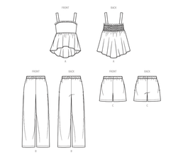 Simplicity sewing pattern S9800 Children's Top, Pants and Shorts ...