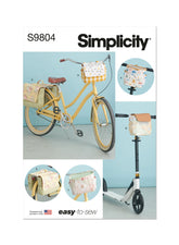 Simplicity sewing pattern 9804 Bicycle Baskets, Bags and Panniers ...