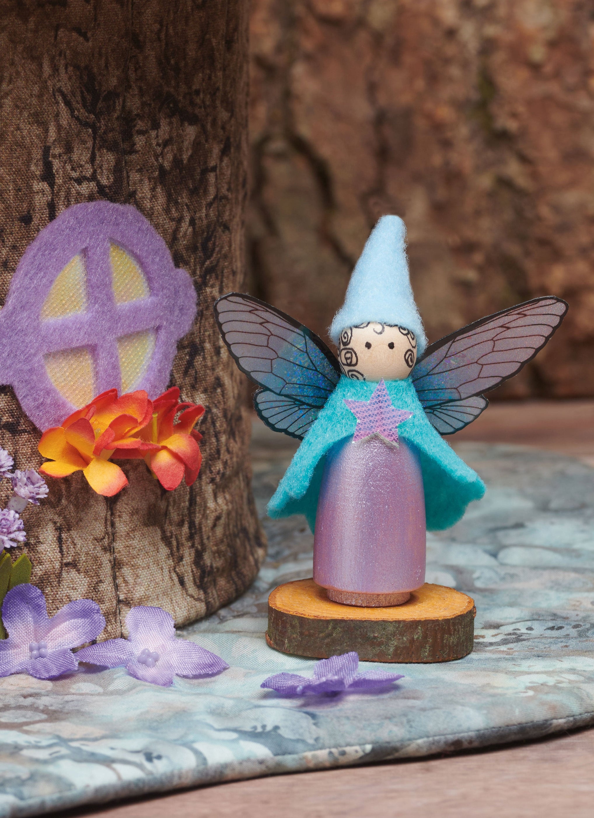 Simplicity sewing pattern 9839 Fabric Critter Houses and Peg Doll Acce ...