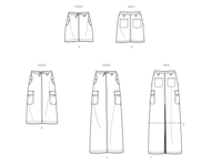 Misses' Skirt In Three Lengths Simplicity Sewing Pattern number 9891 ...