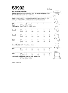 Wrap, Sleeves and Mitt and Sling Simplicity Sewing Pattern number 9902 ...