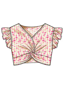 Simplicity S9961 Toddlers' Shorts, Pants, Hat and Knit Top Worn Front ...