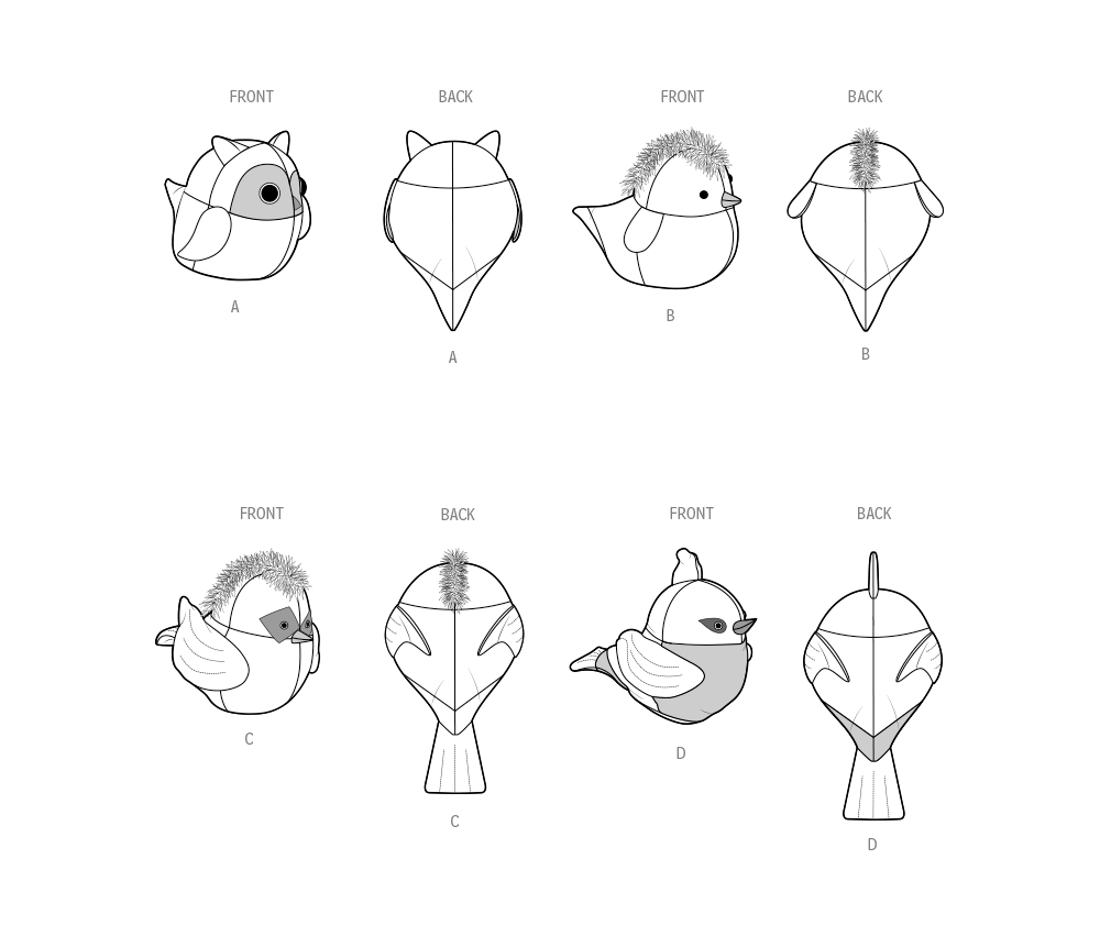 Simplicity S9972 Plush Birds — jaycotts.co.uk - Sewing Supplies