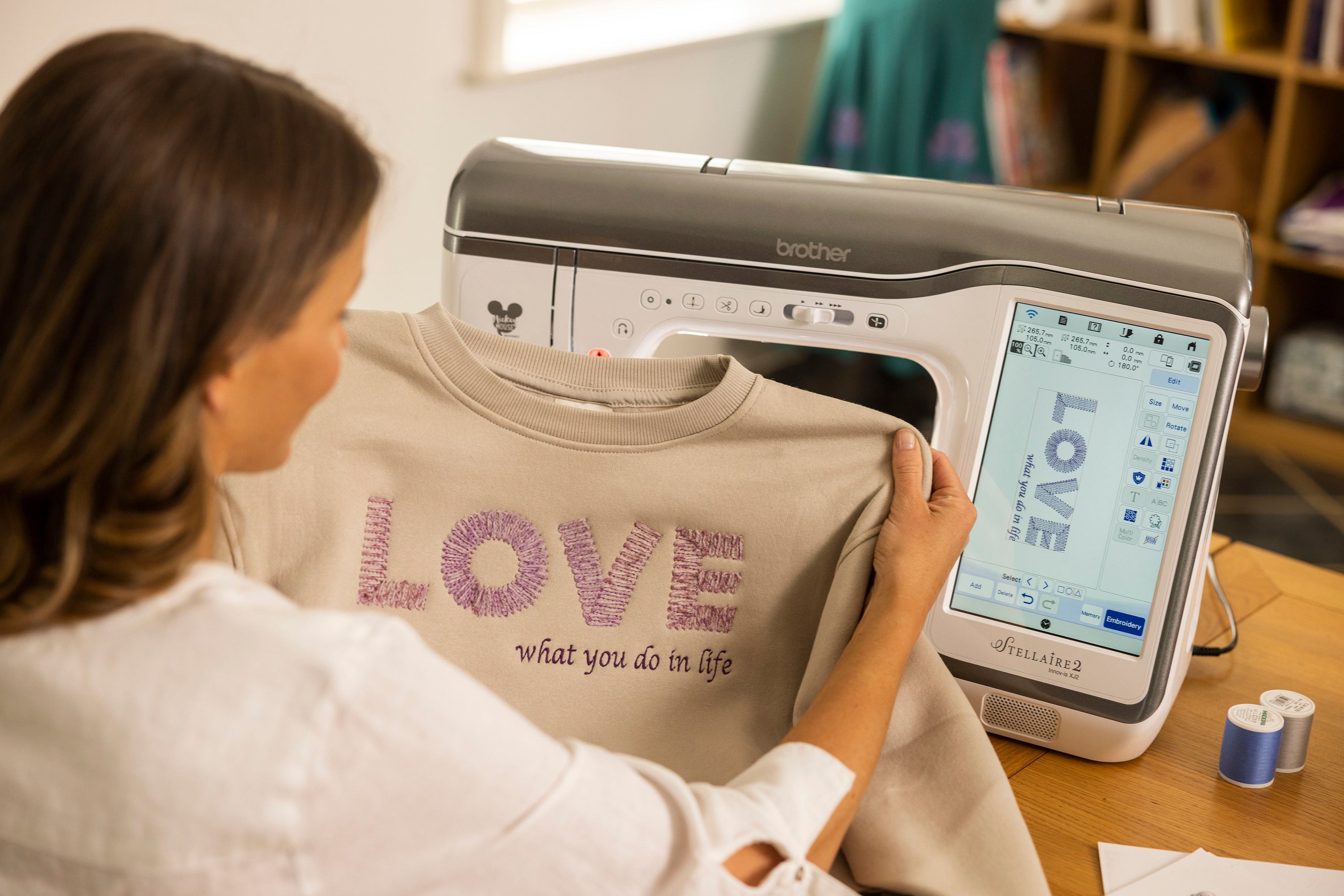 Brother Stellaire XJ2 sewing and embroidery machine — jaycotts.co.uk ...