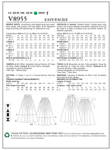Vogue Pattern: V8955 Misses' Pants | Easy — jaycotts.co.uk - Sewing ...