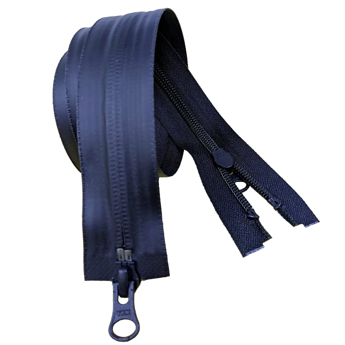 YKK Aquaguard Water repellent zip | 2 Way | Navy — jaycotts.co.uk ...