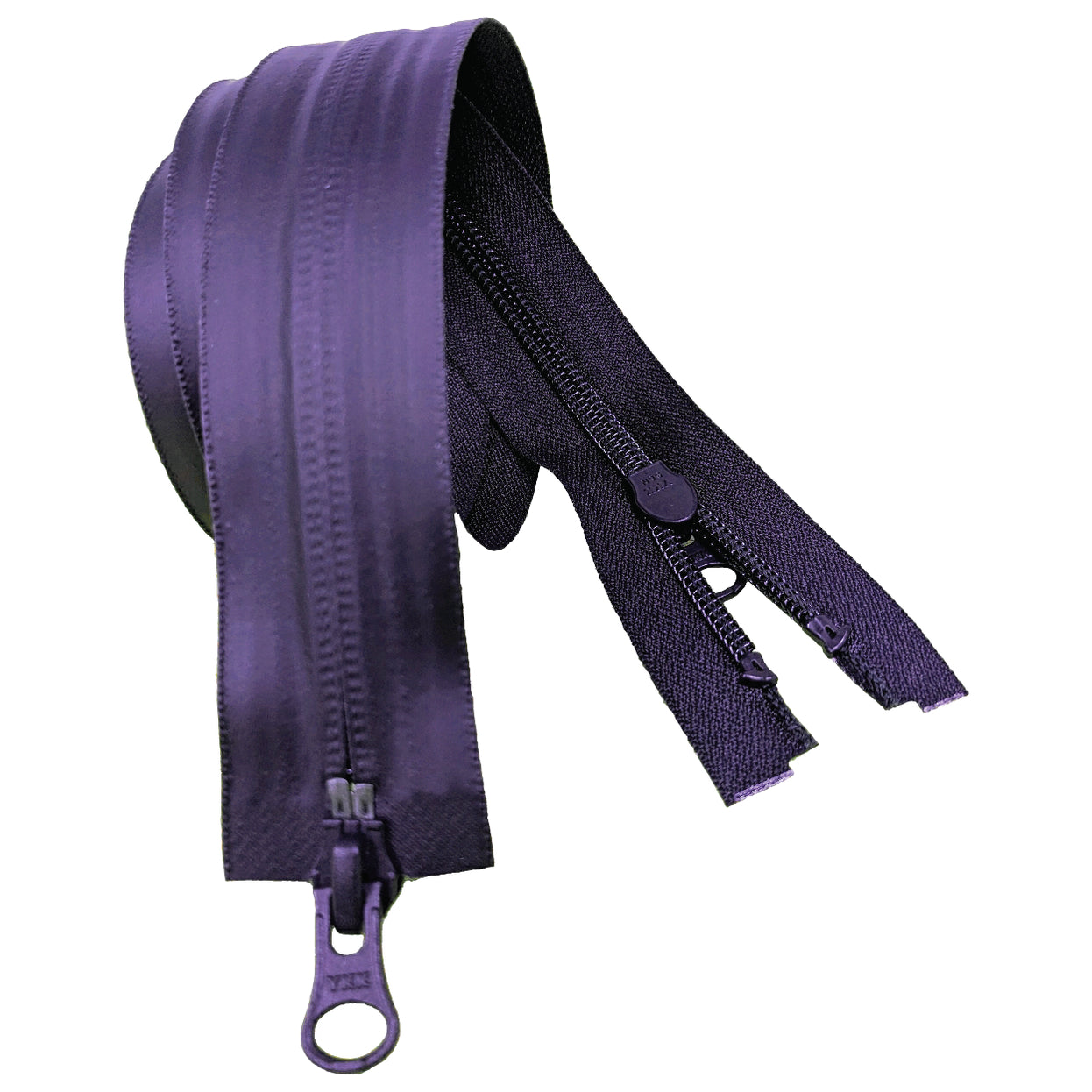 YKK Aquaguard Water repellent zip | 2 Way | Purple — jaycotts.co.uk ...