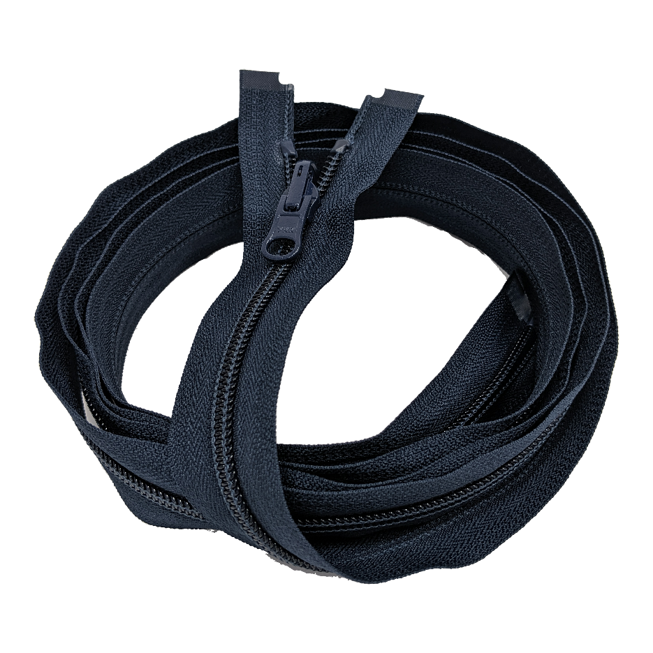 YKK Extra Long Zips open end in Navy 245cm — jaycotts.co.uk - Sewing ...