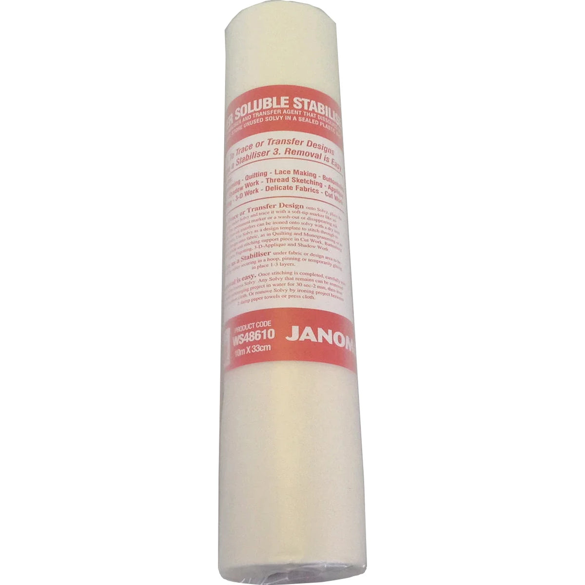10m Roll Solvy water soluble stabilizer 33cm wide — jaycotts.co.uk ...