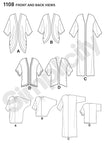 Simplicity Pattern: S1108 Kimono's in Different Styles — jaycotts.co.uk ...