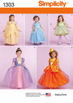 Simplicity Pattern: S1303 Toddlers' & Child's Costumes — jaycotts.co.uk ...