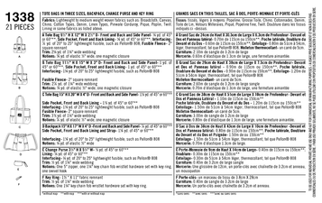 Simplicity Pattern: S1338 Tote Bags in 3 Sizes, Backpack & Coin Purse ...