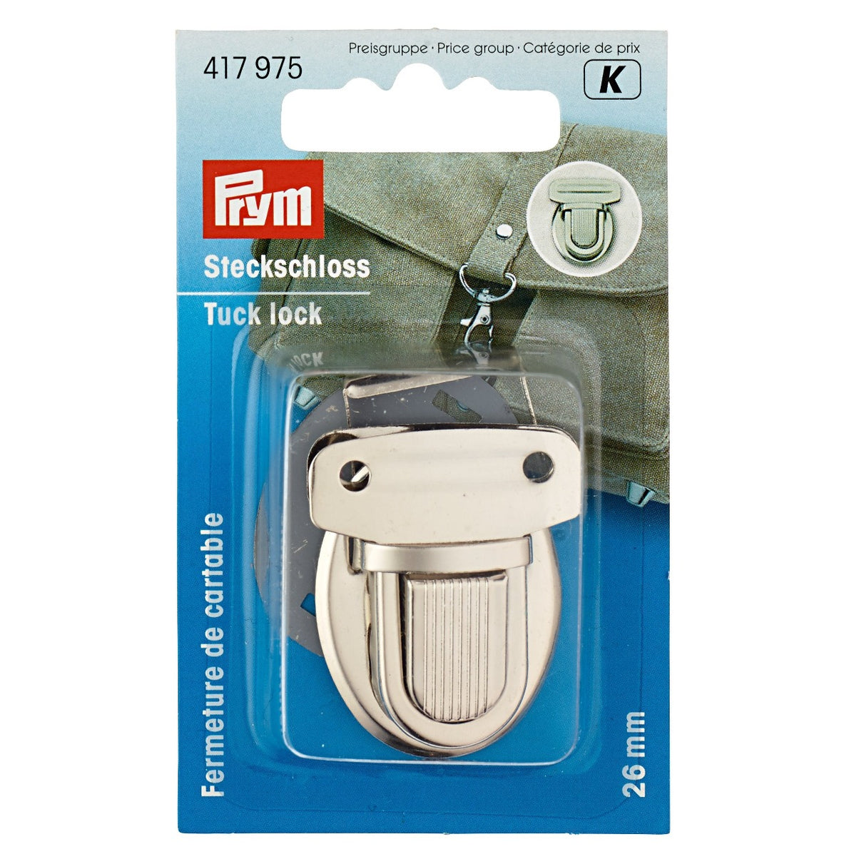 Prym Tuck Lock Bag Fastenings — jaycotts.co.uk - Sewing Supplies