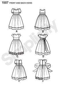 Simplicity Pattern: S1507 Toddlers' & Child's Special Occasion Dress ...