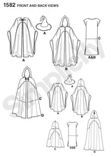 Simplicity Pattern: S1582 Misses, Men and Teen Mystical Costumes ...