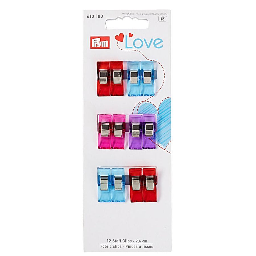 Prym Fabric Clips | Pack of 12 — jaycotts.co.uk - Sewing Supplies