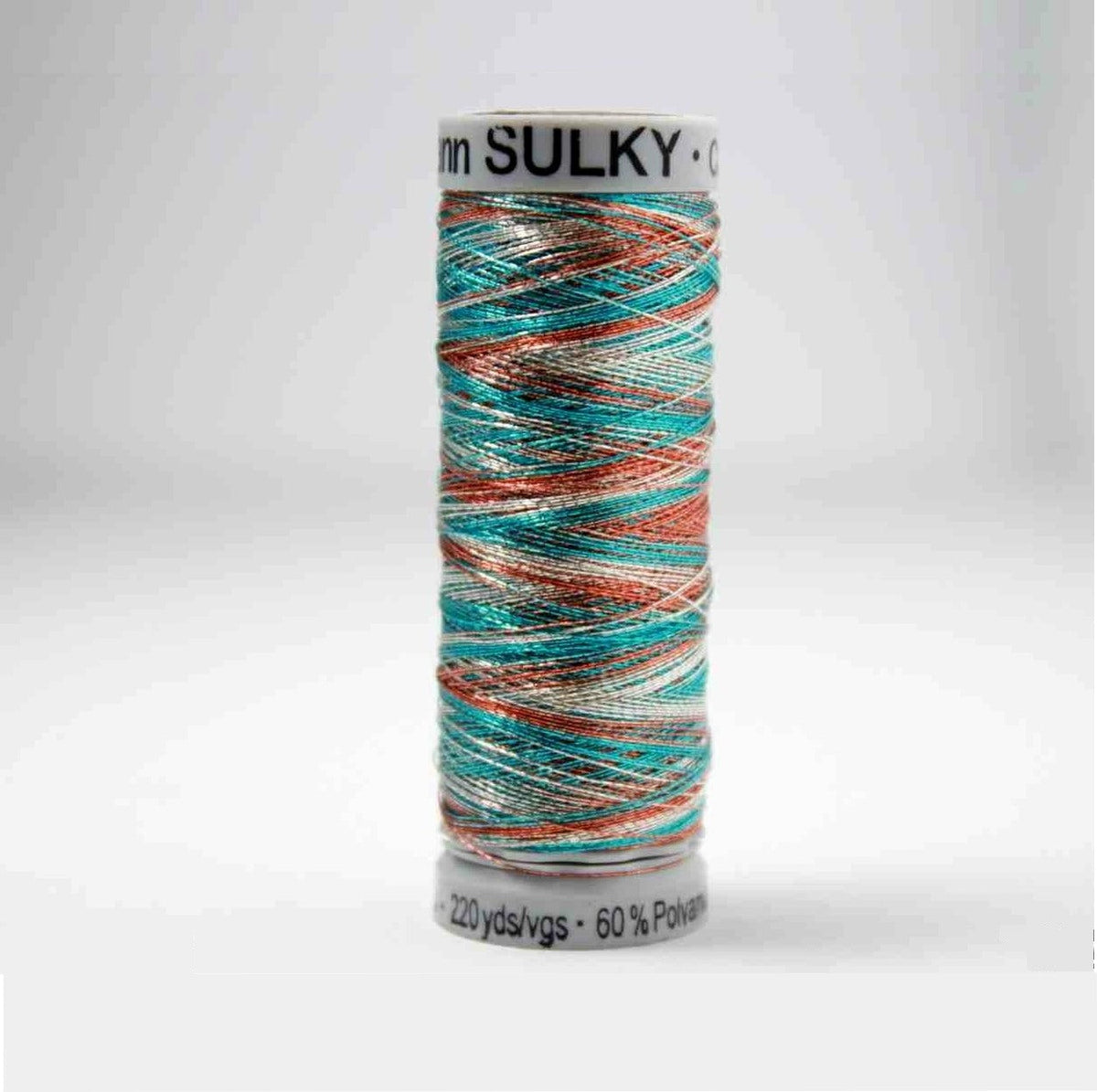 Gütermann Sulky Metallic Embroidery Thread #7028 Silver/Blue/Copper ...