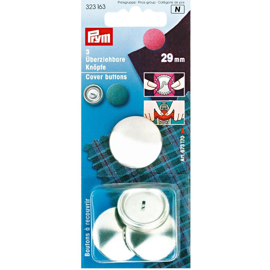 Prym Metal Cover Buttons - in a range of sizes — jaycotts.co.uk ...