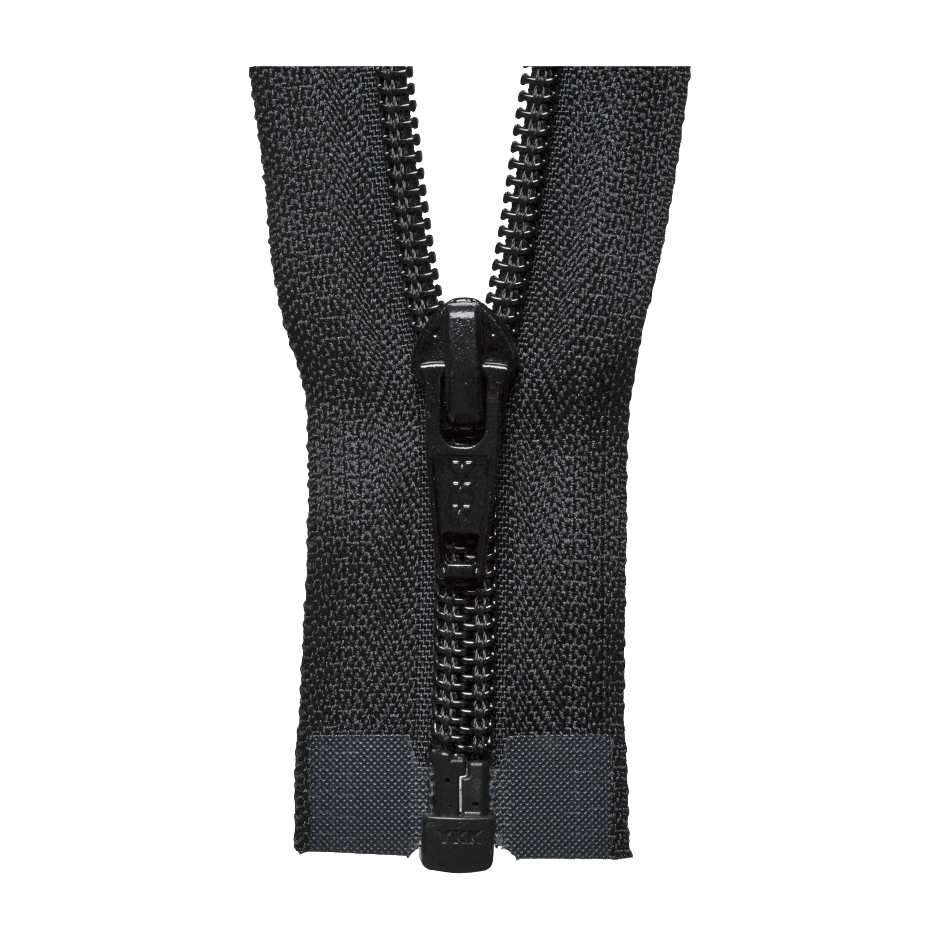 YKK Open End Zips - Black Medium Nylon Coil | 30cm to 1m — jaycotts.co ...